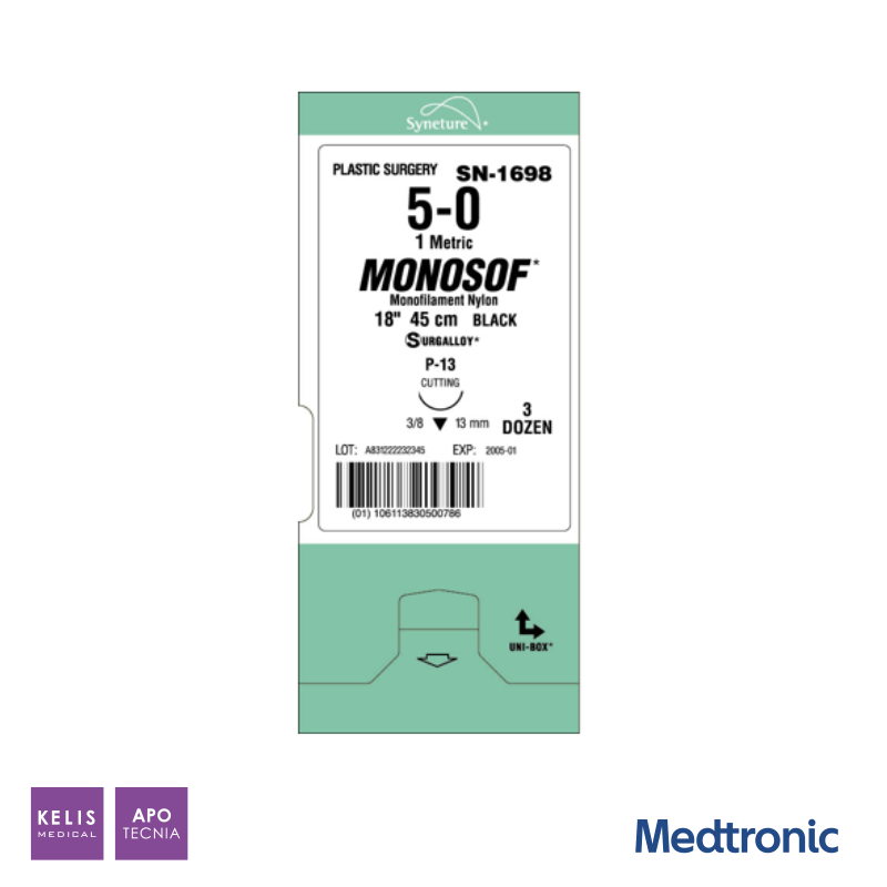 Fils de suture non résorbables Monosof | MEDTRONIC | Kelis Medical